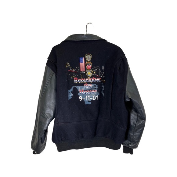 9/11 | Jackets & Coats | 91 Nyc Twin Towers Memorial Leather Varsity ...